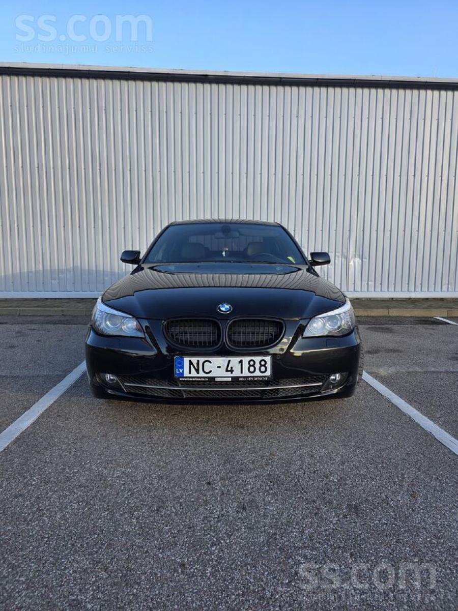 Black BMW 525 2008 in Riga, with an engine capacity of 3.00 L and mileage of 0 thousand km for 7300 €, photo 8 on AUTOMOTO.COM.LV
