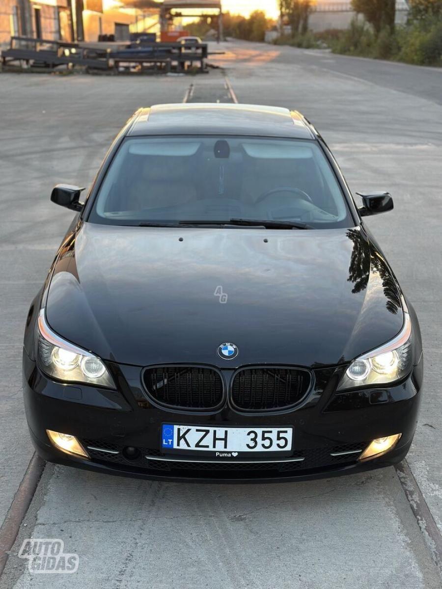 Black BMW 525 2009 in Alytus, with an engine capacity of 3.00 L and mileage of 493 thousand km for 4100 €, photo 3 on AUTOMOTO.COM.LV