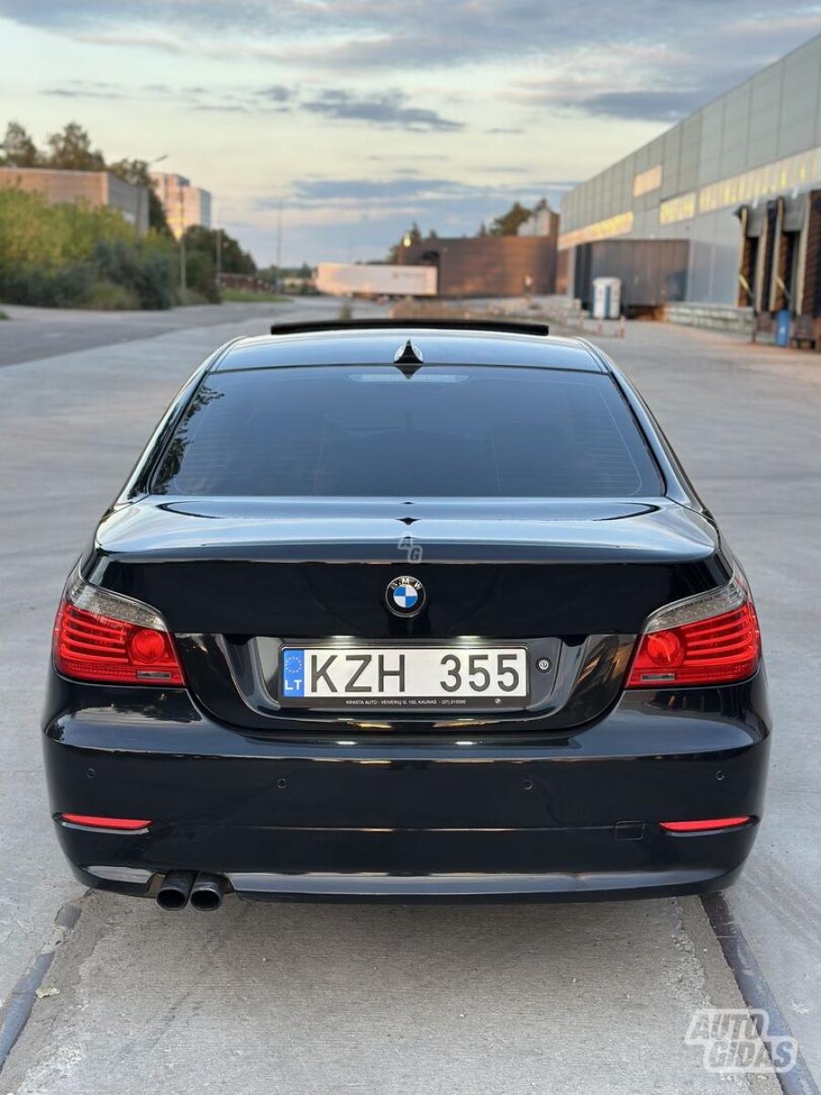 Black BMW 525 2009 in Alytus, with an engine capacity of 3.00 L and mileage of 493 thousand km for 4100 €, photo 10 on AUTOMOTO.COM.LV