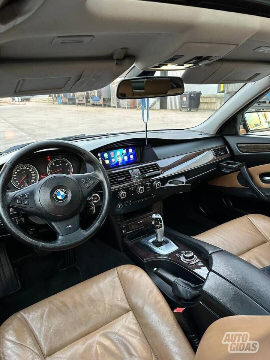 Black BMW 525 2009 in Alytus, with an engine capacity of 3.00 L and mileage of 493 thousand km for 4100 €, photo 22 on AUTOMOTO.COM.LV