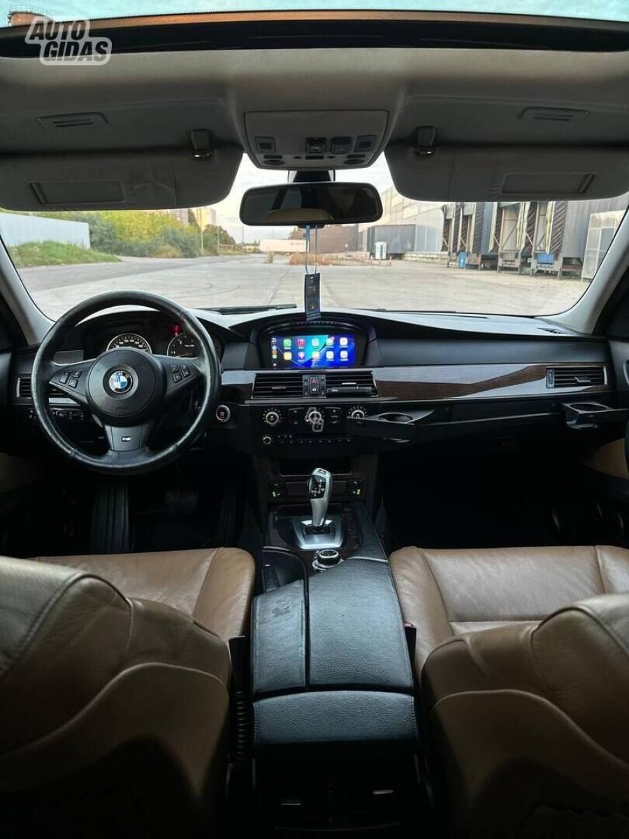 Black BMW 525 2009 in Alytus, with an engine capacity of 3.00 L and mileage of 493 thousand km for 4100 €, photo 23 on AUTOMOTO.COM.LV