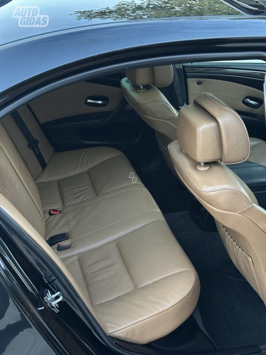 Black BMW 525 2009 in Alytus, with an engine capacity of 3.00 L and mileage of 493 thousand km for 4100 €, photo 25 on AUTOMOTO.COM.LV