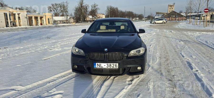Black BMW 525 2010 in Cesis, with an engine capacity of 3.00 L and mileage of 289 thousand km for 10250 €, photo 2 on AUTOMOTO.COM.LV