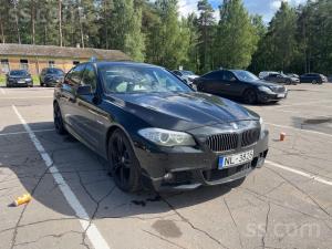 Black BMW 525 2010 in Riga, with an engine capacity of 3.00 L and mileage of 295 thousand km for 10000 €, photo  on AUTOMOTO.COM.LV