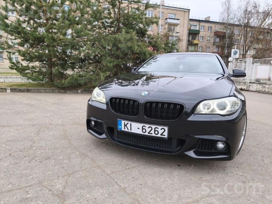 Черный БМВ 525 2010 в Даугавпилс, объемом двигателя 3.00 л и пробегом 277 тыс. км за 9800 €, фото 1 на AUTOMOTO.COM.LV