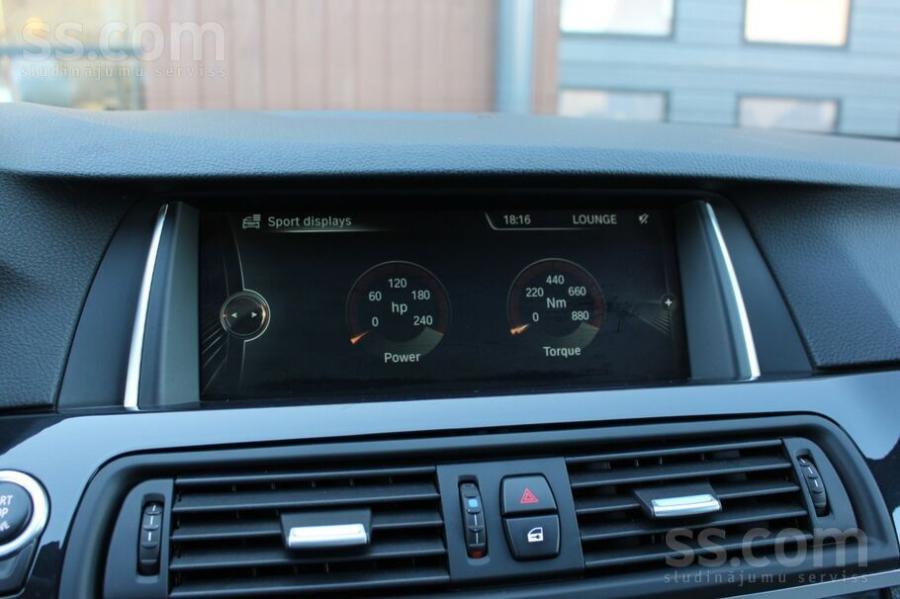 Black BMW 525 2010 in Riga, with an engine capacity of 3.00 L and mileage of 255 thousand km for 8950 €, photo 27 on AUTOMOTO.COM.LV