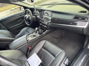 Black BMW 525 2011 in Plunge, with an engine capacity of 3.00 L and mileage of 345 thousand km for 9100 €, photo 9 on AUTOMOTO.COM.LV