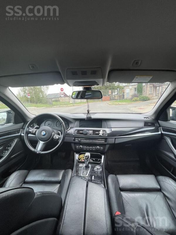 Black BMW 525 2011 in Rezekne, with an engine capacity of 3.00 L and mileage of 292 thousand km for 9200 €, photo 9 on AUTOMOTO.COM.LV