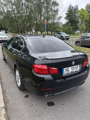 Black BMW 525 2011 in Vilnius, with an engine capacity of 3.00 L and mileage of 264 thousand km for 7850 €, photo 6 on AUTOMOTO.COM.LV