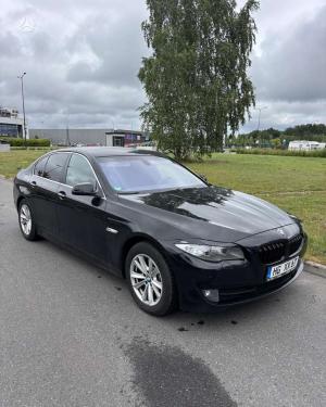 Black BMW 525 2011 in Vilnius, with an engine capacity of 2.99 L and mileage of 264 thousand km for 7600 €, photo  on AUTOMOTO.COM.LV