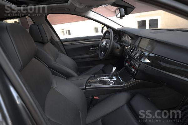 Black BMW 525 2012 in Jelgava, with an engine capacity of 2.00 L and mileage of 166 thousand km for 11490 €, photo 7 on AUTOMOTO.COM.LV