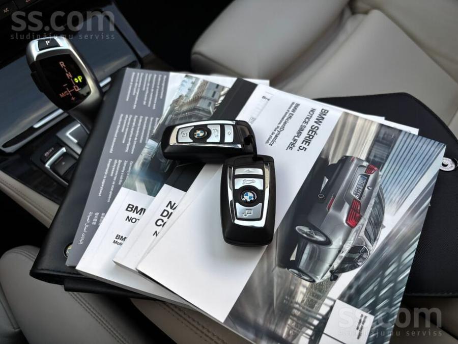 Black BMW 525 2013 in Riga, with an engine capacity of 2.00 L and mileage of 241 thousand km for 12950 €, photo 23 on AUTOMOTO.COM.LV