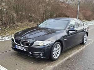 Melns BMW 525 2014 Viļņa, ar dzinēja tilpumu 2.00 L un nobraukumu 270 tūkst. km par 8500 €, foto  vietnē AUTOMOTO.COM.LV