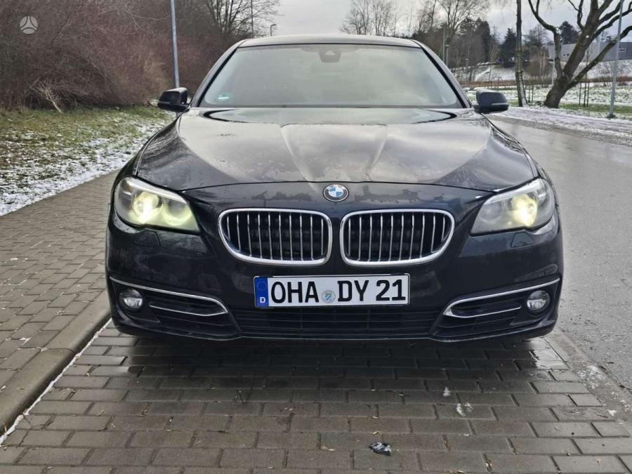 Black BMW 525 2014 in Vilnius, with an engine capacity of 2.00 L and mileage of 270 thousand km for 8500 €, photo 4 on AUTOMOTO.COM.LV