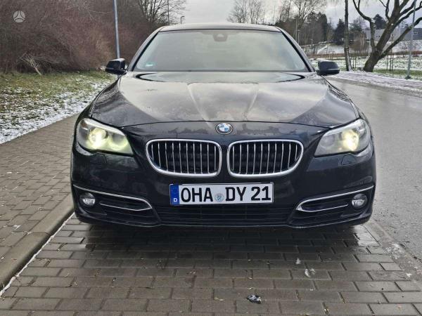 Black BMW 525 2014 in Vilnius, with an engine capacity of 2.00 L and mileage of 270 thousand km for 8500 €, photo 4 on AUTOMOTO.COM.LV