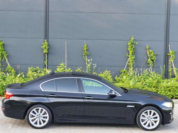 Black BMW 525 2014 in Vilnius, with an engine capacity of 2.00 L and mileage of 340 thousand km for 11950 €, photo 10 on AUTOMOTO.COM.LV