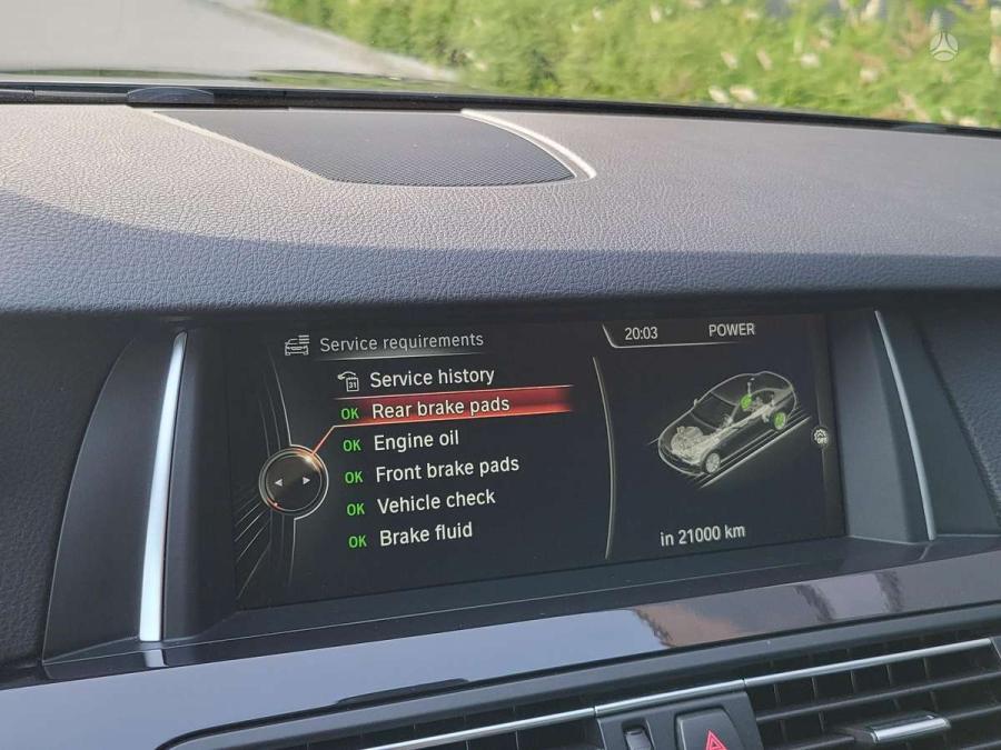Black BMW 525 2014 in Vilnius, with an engine capacity of 2.00 L and mileage of 340 thousand km for 11950 €, photo 31 on AUTOMOTO.COM.LV