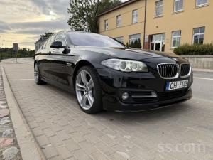 Black BMW 525 2014 in Riga, with an engine capacity of 2.00 L and mileage of 346 thousand km for 14800 €, photo 3 on AUTOMOTO.COM.LV