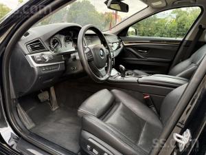 Black BMW 525 2014 in Riga, with an engine capacity of 2.00 L and mileage of 346 thousand km for 14800 €, photo 6 on AUTOMOTO.COM.LV