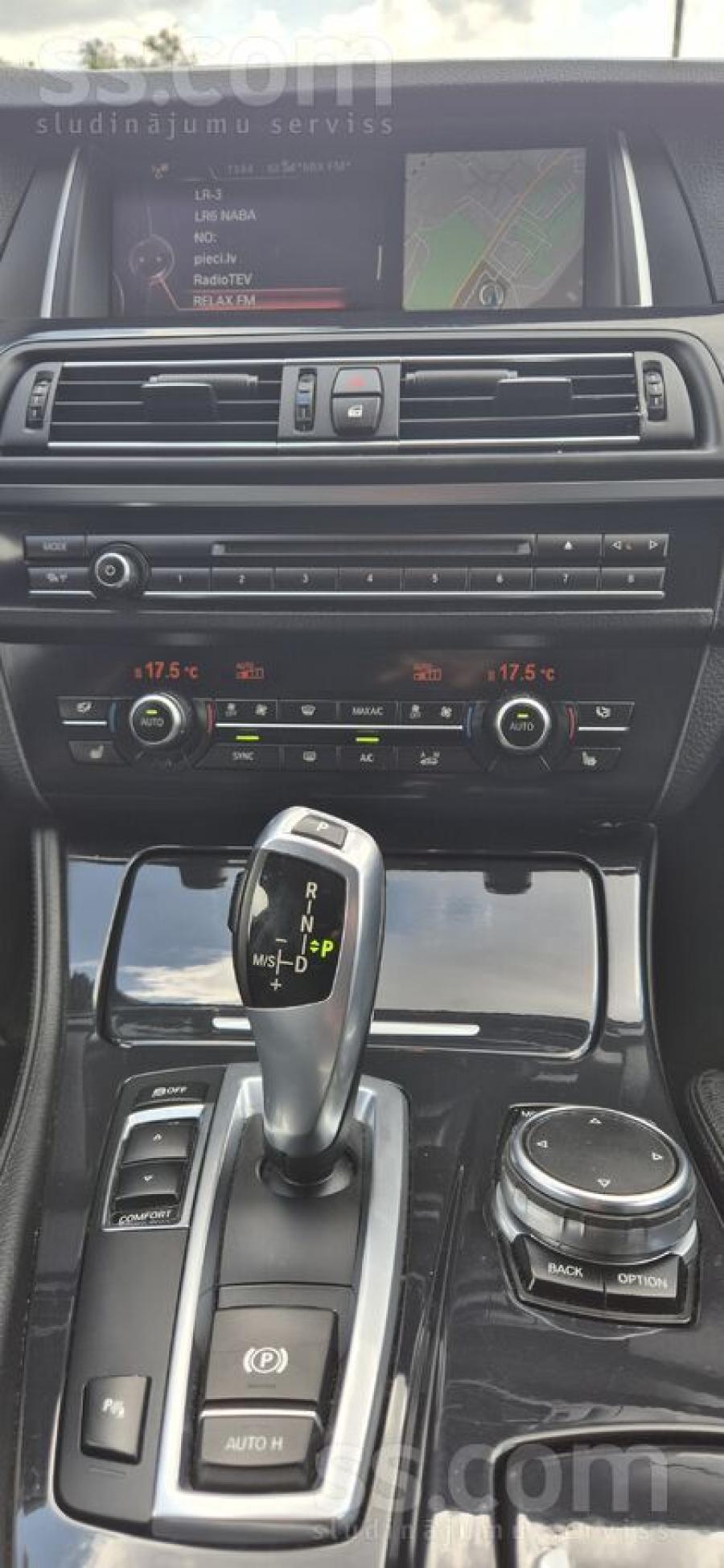 Black BMW 525 2016 in Riga, with an engine capacity of 2.00 L and mileage of 190 thousand km for 14000 €, photo 9 on AUTOMOTO.COM.LV