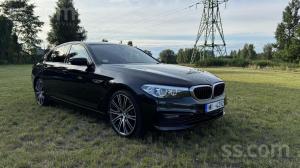 Black BMW 525 2019 in Riga, with an engine capacity of 2.00 L and mileage of 135 thousand km for 19500 €, photo  on AUTOMOTO.COM.LV