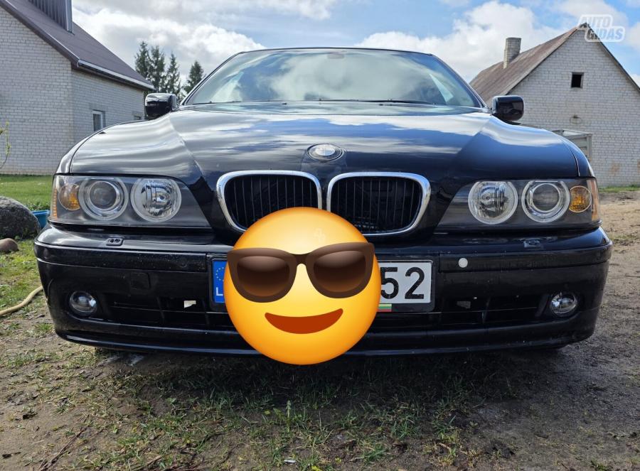 Black BMW 525 2001 in Vilnius, with an engine capacity of 2.50 L and mileage of 440 thousand km for 2200 €, photo 4 on AUTOMOTO.COM.LV