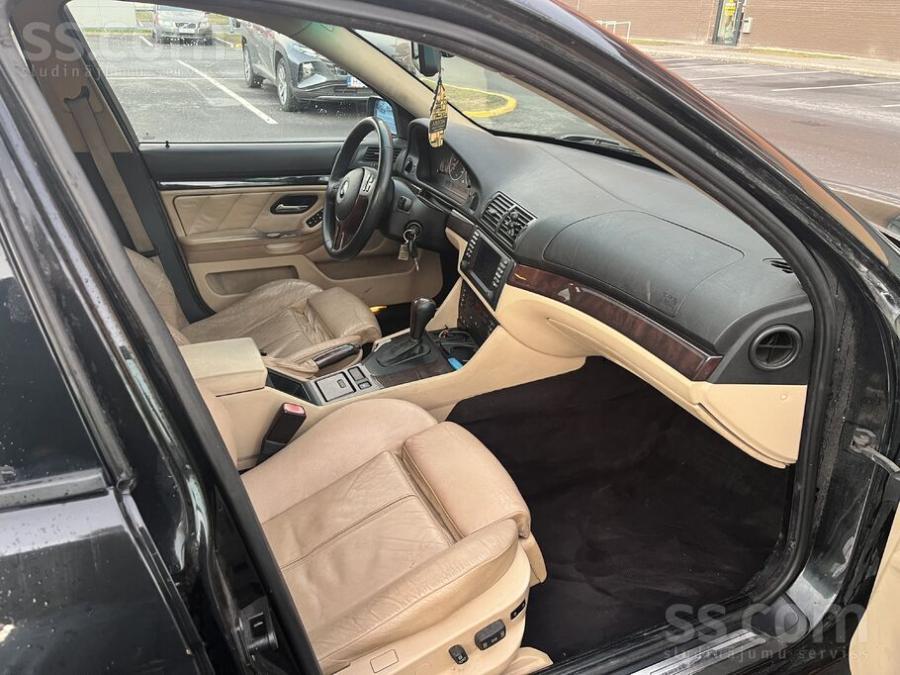 Melns BMW 525 2002 Rīga, ar dzinēja tilpumu 2.50 L un nobraukumu 450 tūkst. km par 1750 €, foto 10 vietnē AUTOMOTO.COM.LV