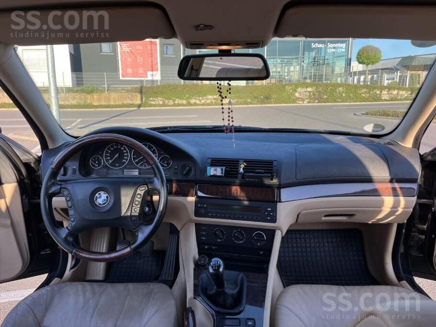 Melns BMW 525 2003 Jēkabpils, ar dzinēja tilpumu 2.50 L un nobraukumu 313 tūkst. km par 2999 €, foto 10 vietnē AUTOMOTO.COM.LV