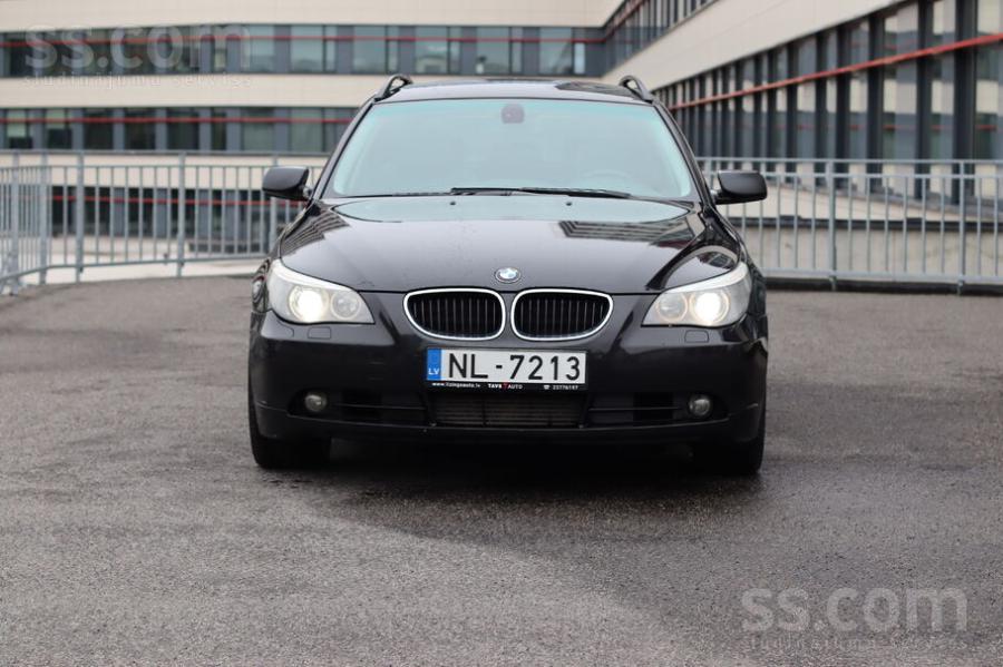 Black BMW 525 2004 in Riga, with an engine capacity of 2.50 L and mileage of 381 thousand km for 4000 €, photo 2 on AUTOMOTO.COM.LV