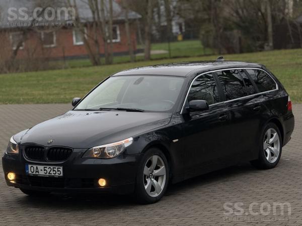 Black BMW 525 2004 in Riga, with an engine capacity of 2.50 L and mileage of 0 thousand km for 3350 €, photo 5 on AUTOMOTO.COM.LV