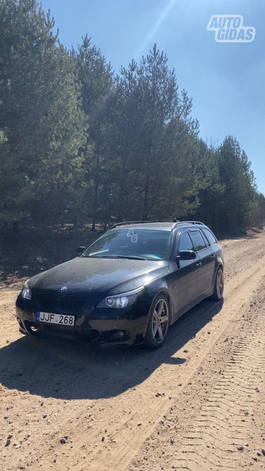 Black BMW 525 2004 in Vilnius, with an engine capacity of 2.50 L and mileage of 350 thousand km for 2400 €, photo 5 on AUTOMOTO.COM.LV
