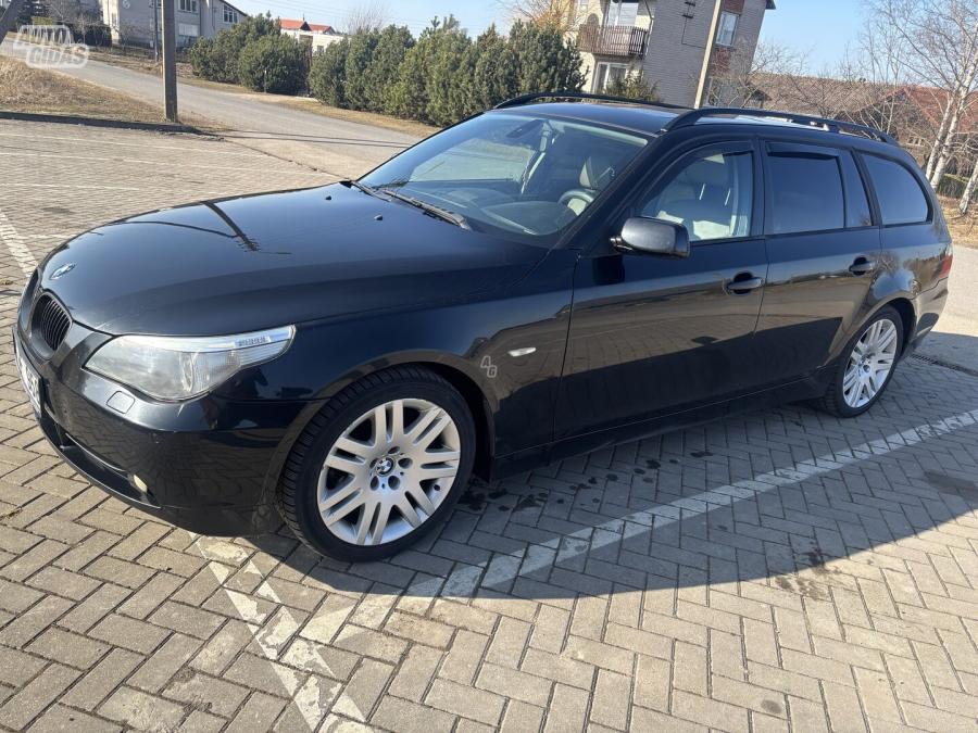 Black BMW 525 2004 in Vilnius, with an engine capacity of 2.50 L and mileage of 405 thousand km for 2300 €, photo 1 on AUTOMOTO.COM.LV
