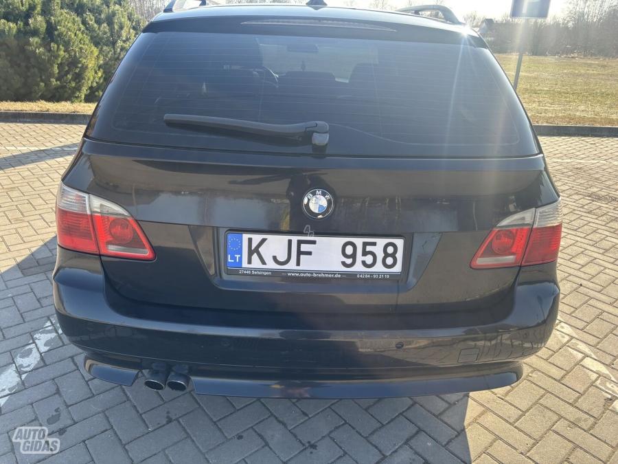 Black BMW 525 2004 in Vilnius, with an engine capacity of 2.50 L and mileage of 405 thousand km for 2300 €, photo 4 on AUTOMOTO.COM.LV