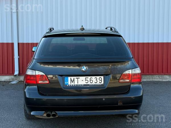 Black BMW 525 2004 in Riga, with an engine capacity of 2.50 L and mileage of 386 thousand km for 2290 €, photo 6 on AUTOMOTO.COM.LV