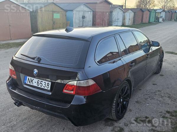 Black BMW 525 2004 in Liepaja, with an engine capacity of 2.50 L and mileage of 414 thousand km for 2900 €, photo 6 on AUTOMOTO.COM.LV