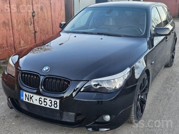 Black BMW 525 2004 in Liepaja, with an engine capacity of 2.50 L and mileage of 414 thousand km for 2900 €, photo 9 on AUTOMOTO.COM.LV