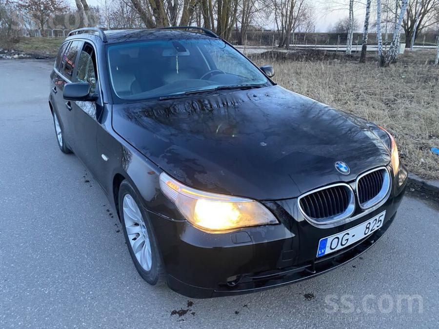 Black BMW 525 2004 in Riga, with an engine capacity of 2.50 L and mileage of 0 thousand km for 2090 €, photo 1 on AUTOMOTO.COM.LV