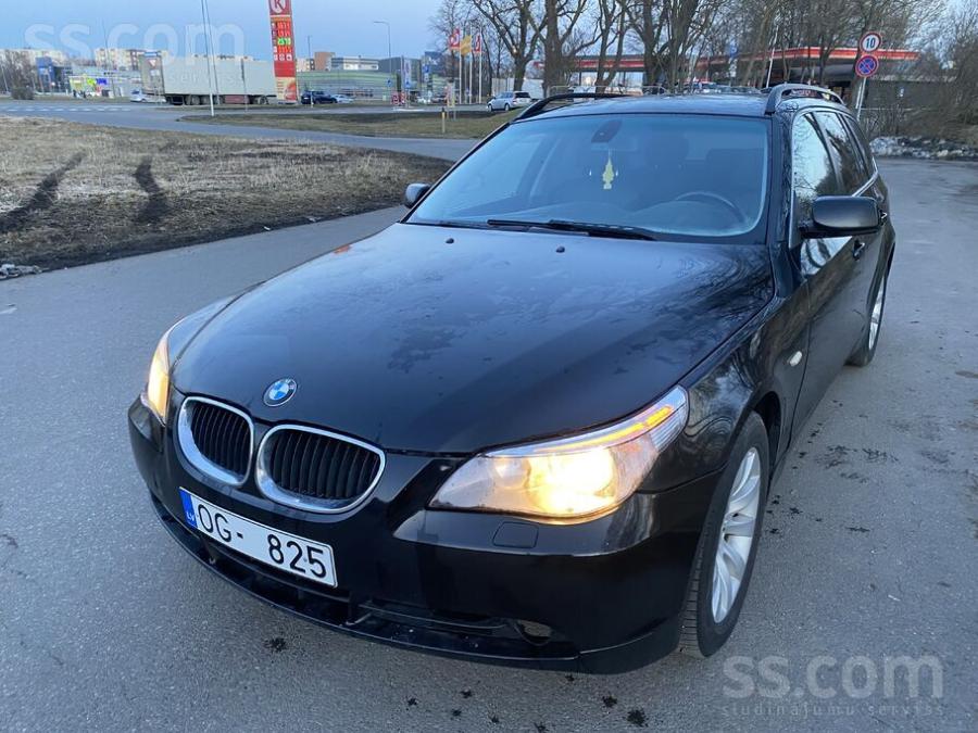 Black BMW 525 2004 in Riga, with an engine capacity of 2.50 L and mileage of 0 thousand km for 2090 €, photo 4 on AUTOMOTO.COM.LV