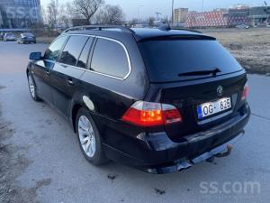 Black BMW 525 2004 in Riga, with an engine capacity of 2.50 L and mileage of 0 thousand km for 2090 €, photo 11 on AUTOMOTO.COM.LV