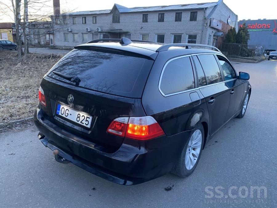 Black BMW 525 2004 in Riga, with an engine capacity of 2.50 L and mileage of 0 thousand km for 2090 €, photo 12 on AUTOMOTO.COM.LV