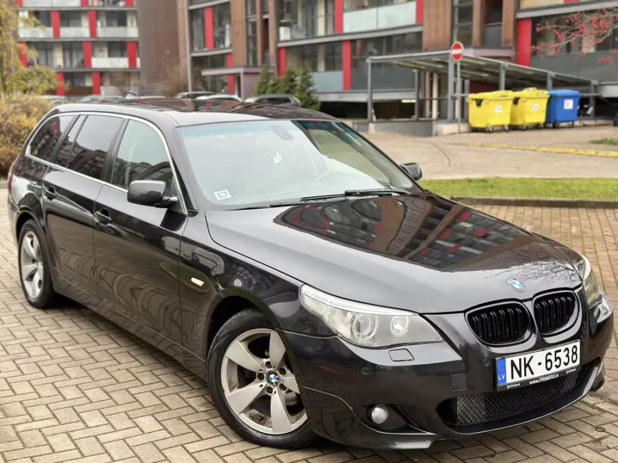 Black BMW 525 2004 in Riga, with an engine capacity of 2.50 L and mileage of 362 thousand km for 3290 €, photo 1 on AUTOMOTO.COM.LV