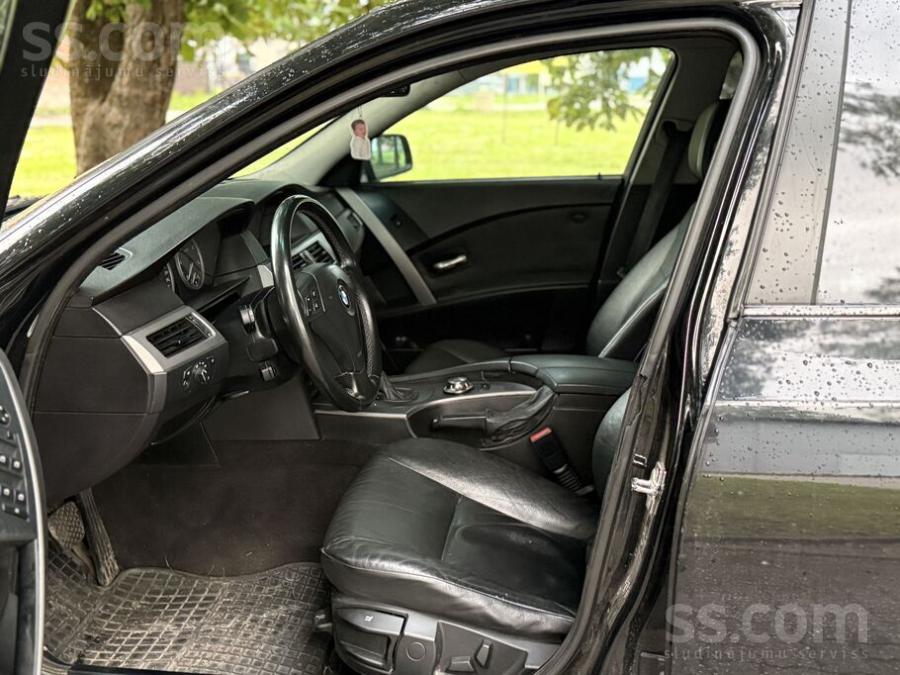 Черный БМВ 525 2004 в Елгава, объемом двигателя 2.50 л и пробегом 0 тыс. км за 2500 €, фото 8 на AUTOMOTO.COM.LV