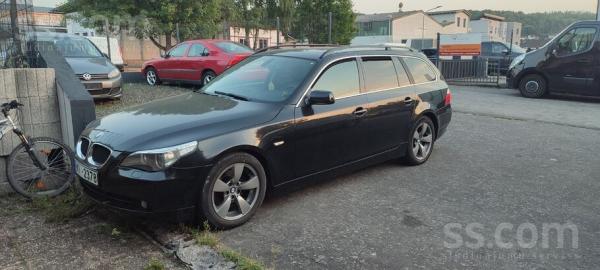 Черный БМВ 525 2004 в Рига, объемом двигателя 2.50 л и пробегом 352 тыс. км за 2999 €, фото 1 на AUTOMOTO.COM.LV