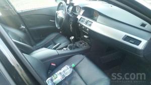 Black BMW 525 2004 in Riga, with an engine capacity of 2.50 L and mileage of 352 thousand km for 2999 €, photo 5 on AUTOMOTO.COM.LV