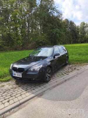 Black BMW 525 2004 in Preili, with an engine capacity of 2.50 L and mileage of 360 thousand km for 2650 €, photo 6 on AUTOMOTO.COM.LV