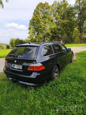 Black BMW 525 2004 in Preili, with an engine capacity of 2.50 L and mileage of 360 thousand km for 2650 €, photo 7 on AUTOMOTO.COM.LV