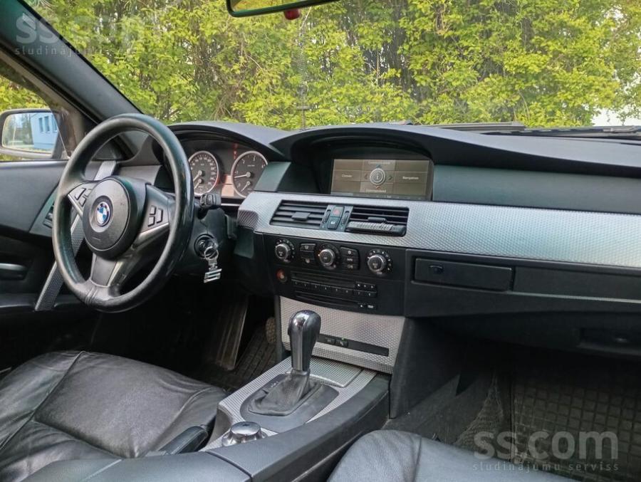 Melns BMW 525 2005 Dobele, ar dzinēja tilpumu 2.50 L un nobraukumu 365 tūkst. km par 3700 €, foto 5 vietnē AUTOMOTO.COM.LV