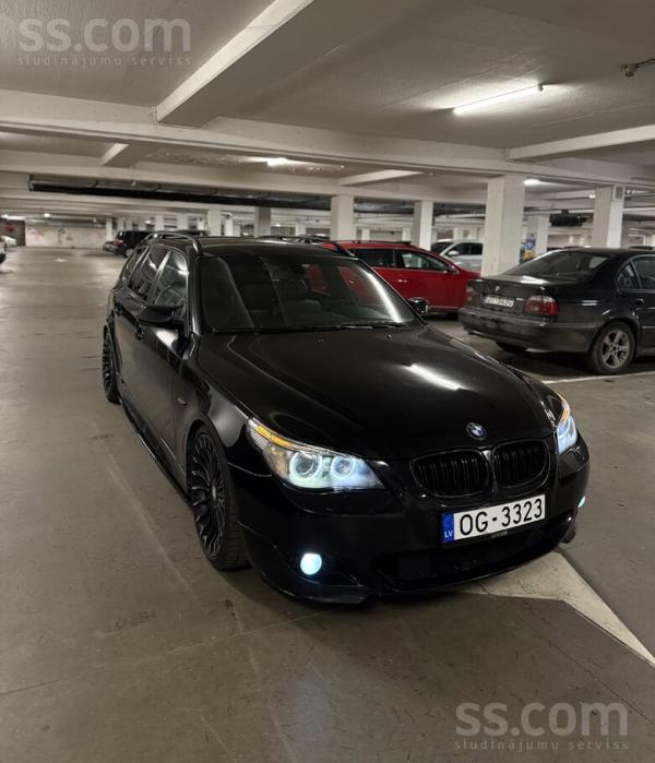 Black BMW 525 2005 in Liepaja, with an engine capacity of 2.50 L and mileage of 373 thousand km for 3900 €, photo 2 on AUTOMOTO.COM.LV
