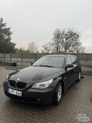 Black BMW 525 2005 in Kaunas, with an engine capacity of 2.50 L and mileage of 350 thousand km for 1800 €, photo  on AUTOMOTO.COM.LV