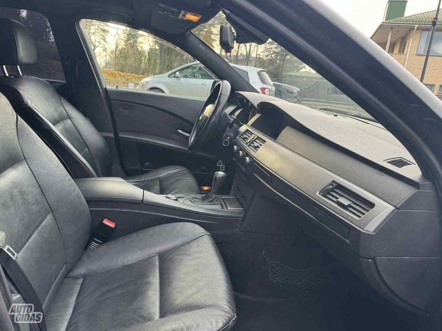 Melns BMW 525 2005 Panevēža, ar dzinēja tilpumu 2.50 L un nobraukumu 317 tūkst. km par 2000 €, foto 15 vietnē AUTOMOTO.COM.LV